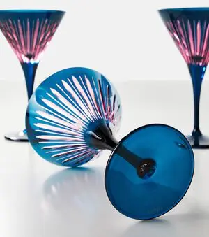 L'Objet Prism Set Of 4 Martini Glasses