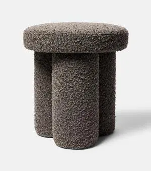101 COPENHAGEN Big Foot Bouclé Stool - Grey