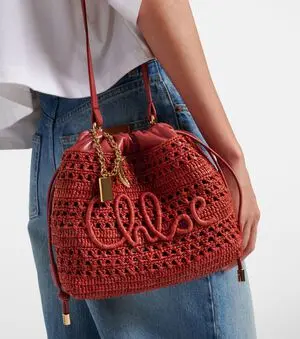 Chloé Raffia Shoulder Bag