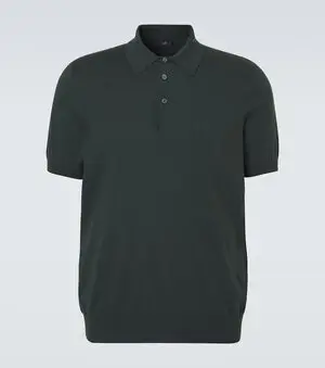 Dunhill Cotton And Silk Polo Sweater - Green