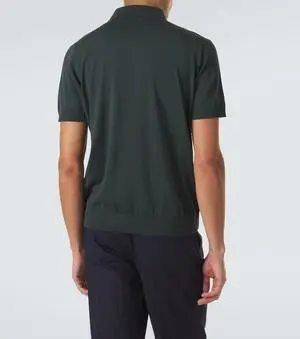 Dunhill Cotton And Silk Polo Sweater