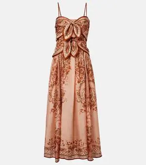 Zimmermann Aster Floral Silk Maxi Dress - Pink