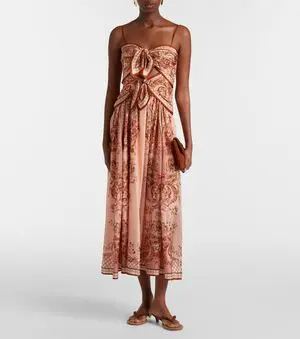 Zimmermann Aster Floral Silk Maxi Dress - Pink