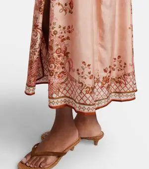 Zimmermann Aster Floral Silk Maxi Dress - Pink