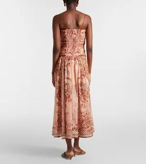 Zimmermann Aster Floral Silk Maxi Dress - Pink