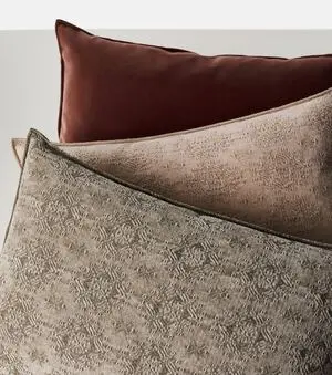 MAISON DE VACANCES Cotton-blend Jacquard Cushion