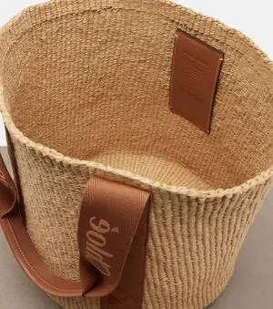 Chloé Woody Large Raffia Basket Bag