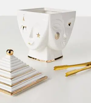 Jonathan Adler Masquerade Porcelain Ice Bucket