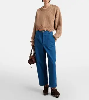 Chloé Jeannette Suede Clogs