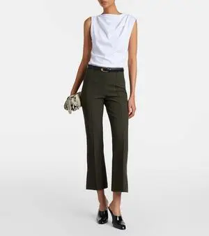 Vince Draped Cotton Jersey Top