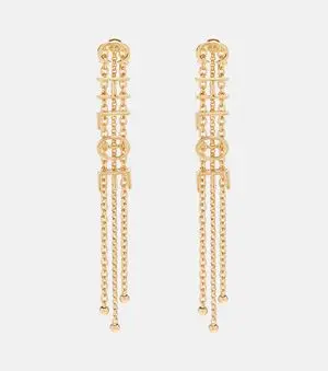Chloé Brass Drop Earrings - Gold