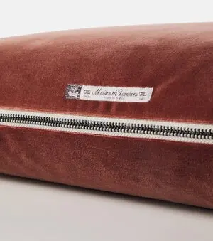 MAISON DE VACANCES Cotton Velour Cushion