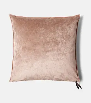 MAISON DE VACANCES Velour Cushion - Beige