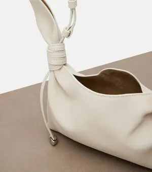 Loewe Scarf Mini Leather Shoulder Bag - White