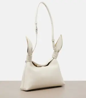 Loewe Scarf Mini Leather Shoulder Bag - White