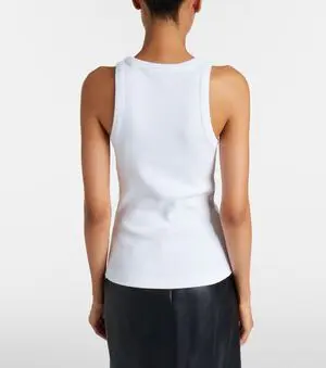 Vince Ribbed-knit Jersey Tank Top