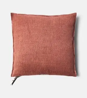 MAISON DE VACANCES Linen, Jute, And Cotton-blend Cushion