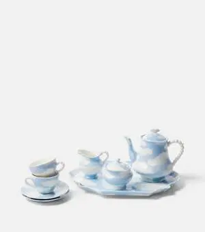 SERAX Les Objets Mouleversants Perle Fine Tea Set Wouters & Hendrix - Blue
