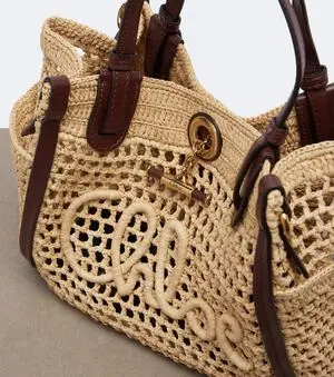 Chloé Iconic Raffia Tote Bag - Beige