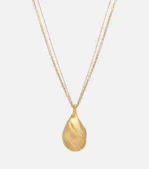 Chloé Mirror Pendant Necklace - Gold