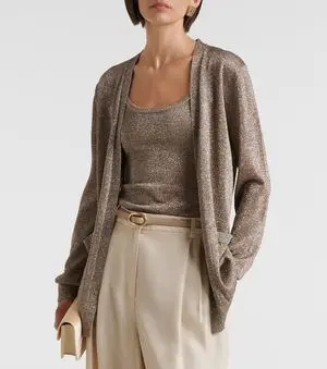 Missoni Knitted Lamé Tank Top - Brown
