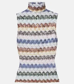 Missoni Missoni Knitted Lamé Tank Top Multicoloured