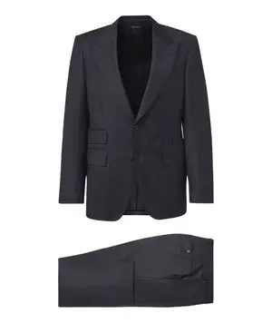 TOM FORD Shelton Wool Suit - Grey