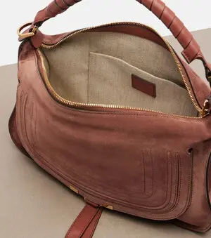 Chloé Marcie Small Suede Shoulder Bag