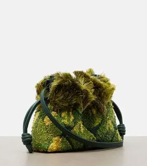Loewe Flamenco Mini Beaded Clutch