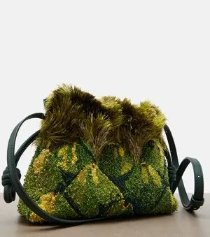 Loewe Flamenco Mini Beaded Clutch