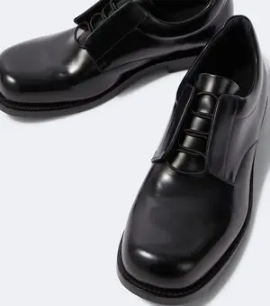 Balenciaga Brushed Leather Derby Shoes