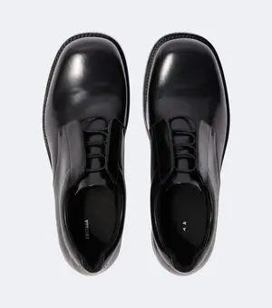 Balenciaga Brushed Leather Derby Shoes