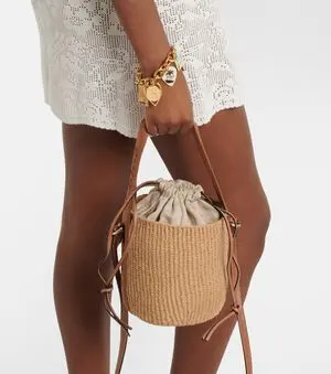 Chloé Woody Small Raffia Bucket Bag