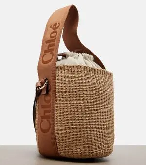 Chloé Woody Small Raffia Bucket Bag