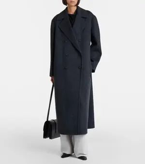 Vince Double-breasted Wool-blend Coat