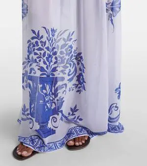 BANANHOT Riley Printed Cotton Maxi Dress