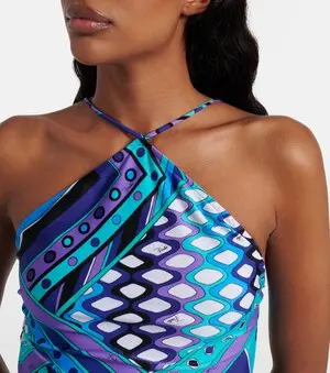 Emilio Pucci Vivara Open-back One-piece Swimsuit