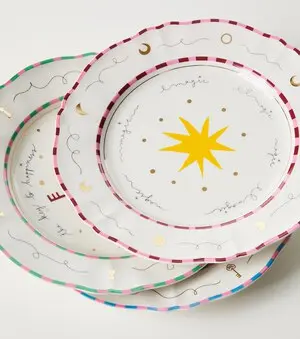BITOSSI Il Frutto Della Passione Set Of 4 Porcelain Dinner Plates - Multicoloured