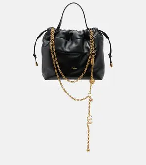 Chloé Small Leather Shoulder Bag - Black