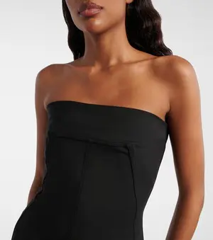 Rick Owens Wool-blend Bustier Gown