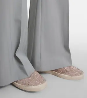 GOLDEN GOOSE Ball Star Embellished Suede Sneakers