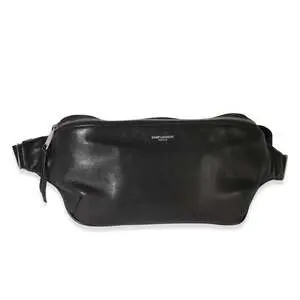 Saint Laurent Smooth Calfskin Belt Bag - Black