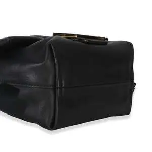 Fendi Nappa Mamma Baguette Shoulder Bag - Black