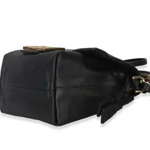 Fendi Nappa Mamma Baguette Shoulder Bag - Black
