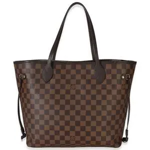 LOUIS VUITTON Damier Ebene Canvas Neverfull Mm Tote Bag - Brown