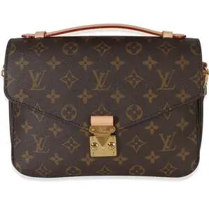 LOUIS VUITTON Monogram Canvas Pochette Metis Shoulder Bag - Brown
