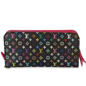 LOUIS VUITTON Multicolore Monogram Canvas Insolite Wallet - Black
