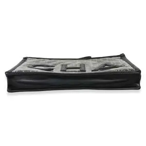 Chanel Tweed Pvc Lambskin Logo Pouch
