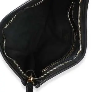 Chanel Tweed Pvc Lambskin Logo Pouch