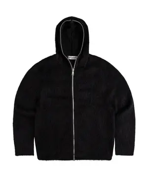 Our Legacy Full-zip Long-sleeved Hoodie - Black